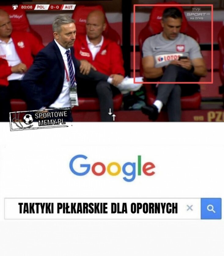 Mem po meczu reprezentacji Polski - galeria zdjęć