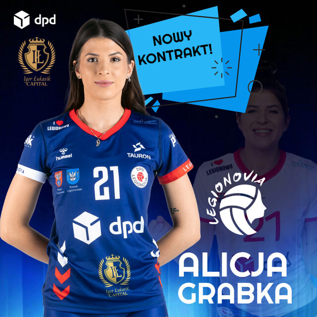 Alicja Grabka spędzi szósty sezon w DPD IŁCapital Legionovii! Alicja Grabka spędzi szósty sezon w DPD IŁCapital Legionovii!