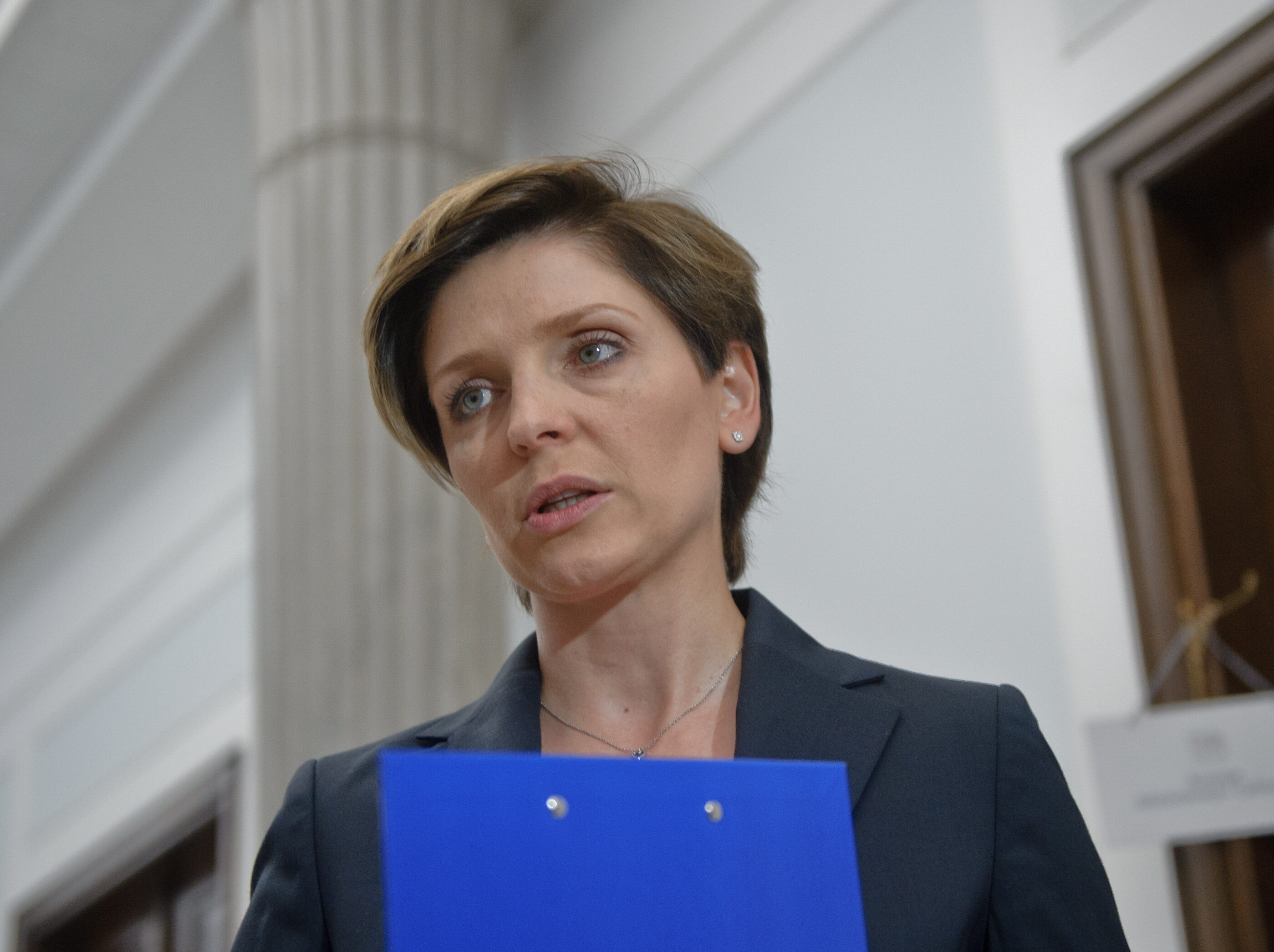 Joanna Mucha ocenia przemówienie Beaty Szydło